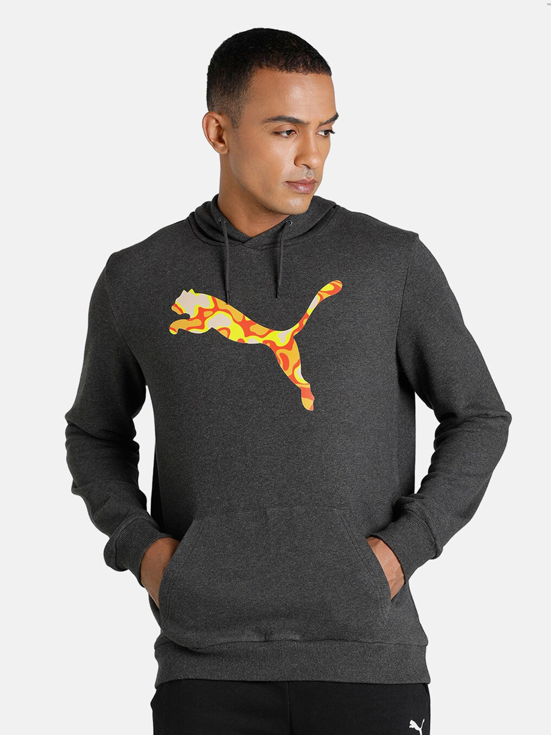 Buy Puma Men Regular Fit Printed Hooded Sweatshirt - Sweatshirts for ...