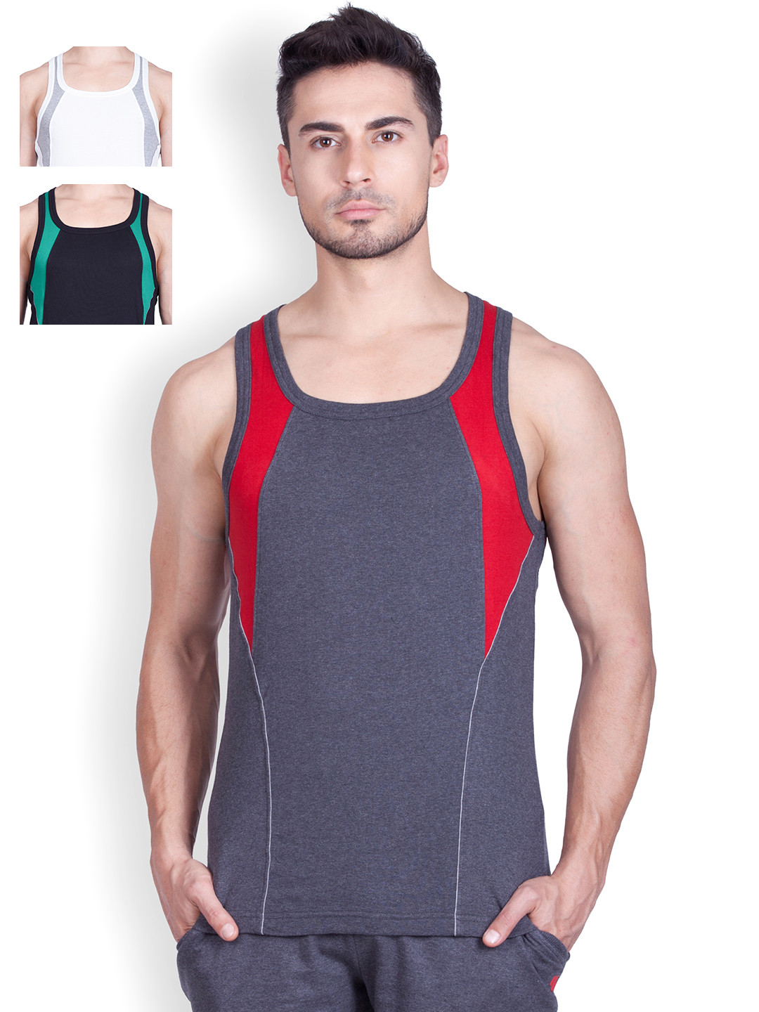 Buy ONN Pack Of 3 Innerwear Vests NS532 - Innerwear Vests for Men ...