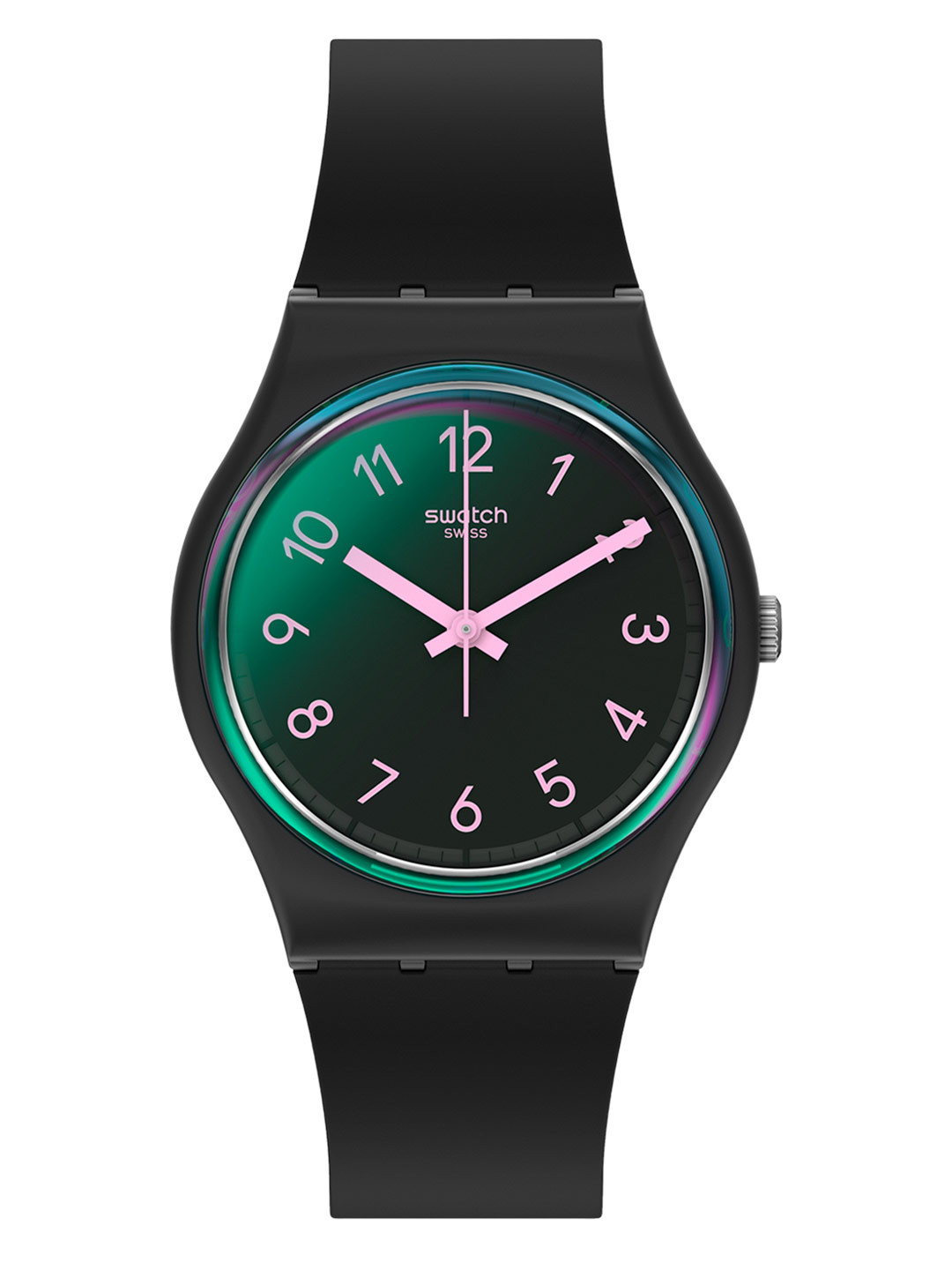 Buy Swatch Unisex Green Dial & Black Straps Analogue Watch - Watches ...