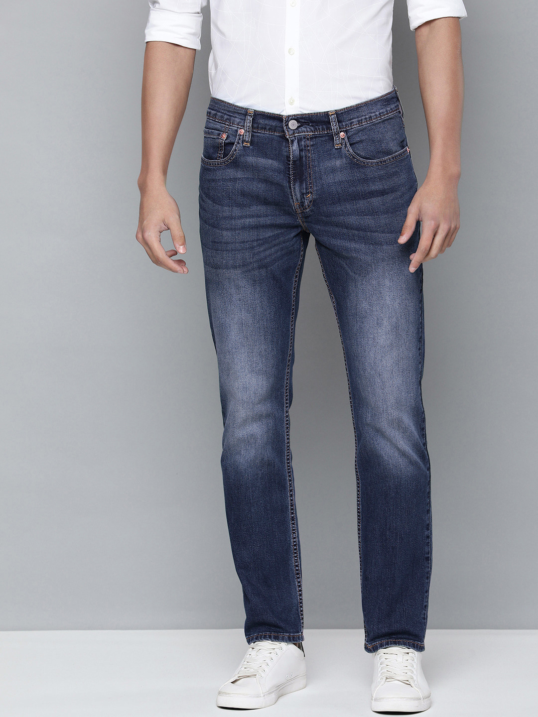 Buy Levis Men Blue 511 Slim Fit Heavy Fade Stretchable Jeans - Jeans ...