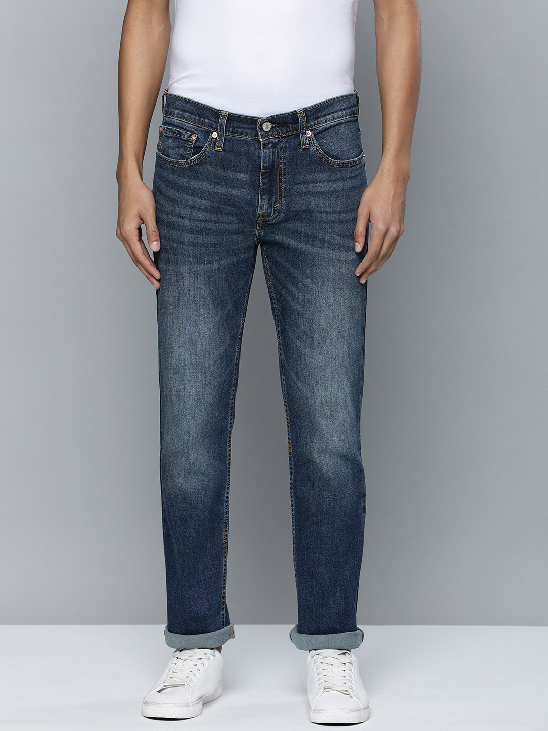 Buy Levis Men Blue 511 Slim Fit Heavy Fade Stretchable Jeans - Jeans ...