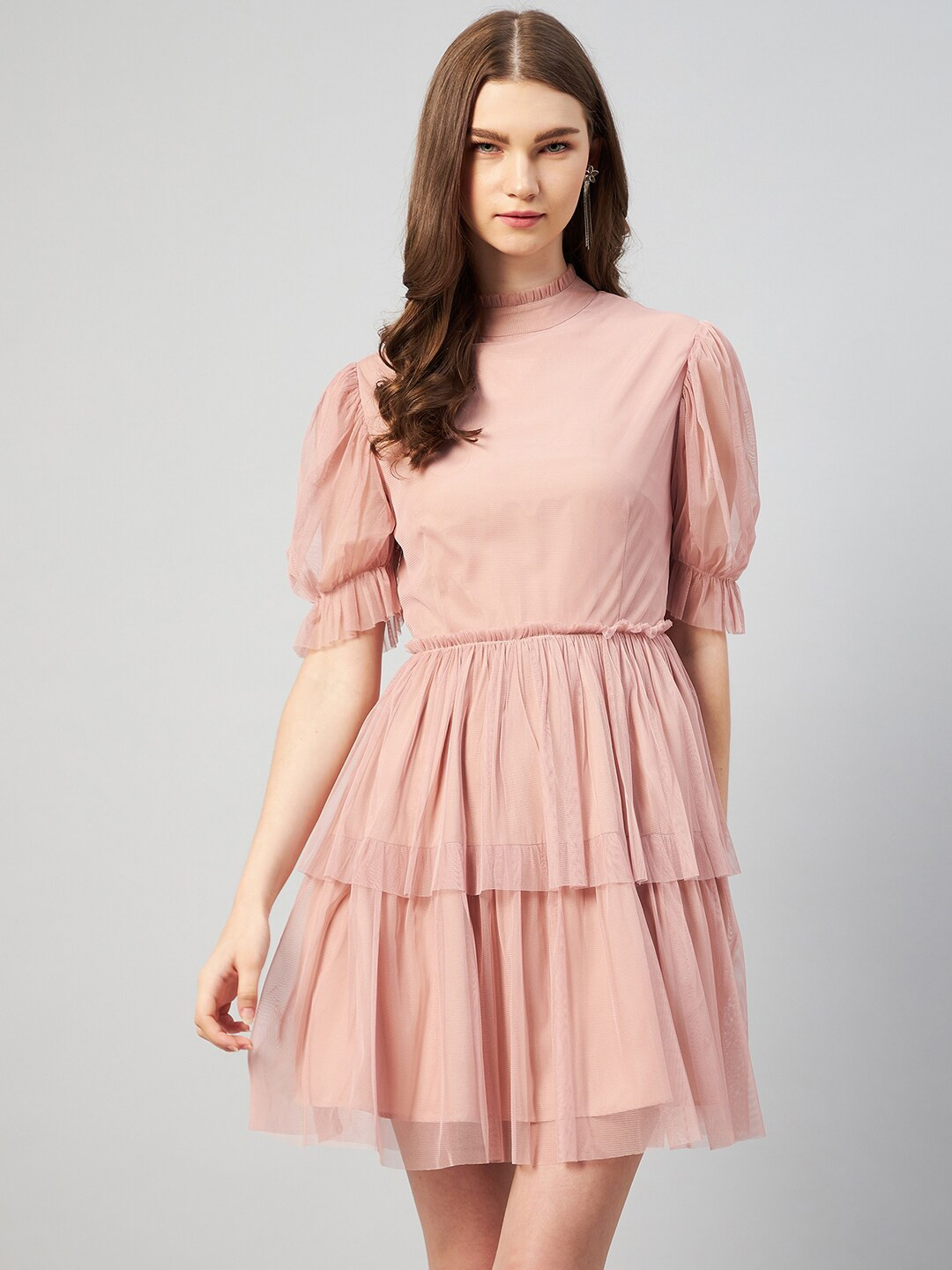 Buy RARE Pink Net Fit & Flare Tulle Dress - Dresses for Women 18083878 ...