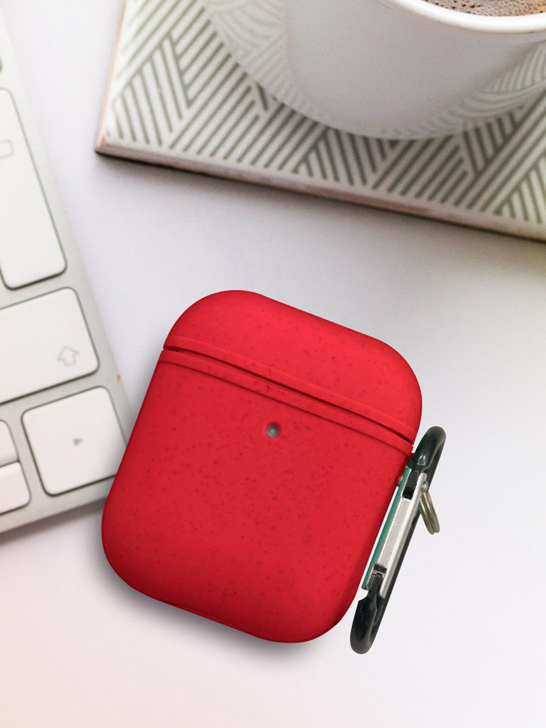 Buy Macmerise Red & Black Textured AirPods Pro Earbuds Case - Earbuds ...