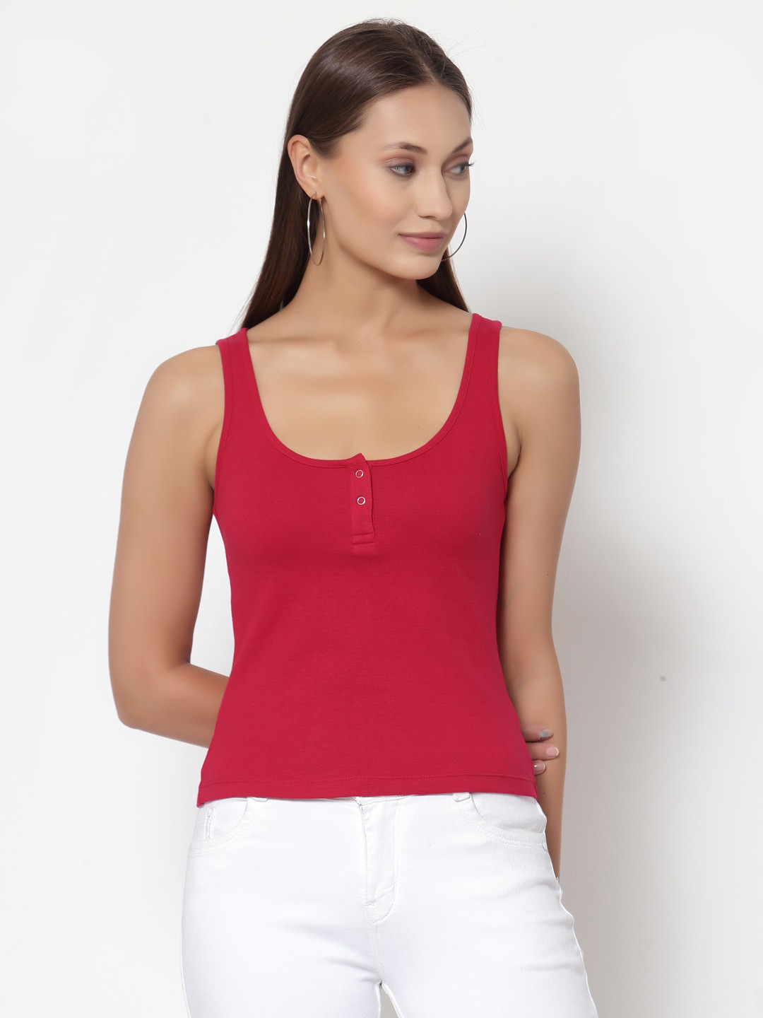 Buy YOONOY Red Tank Top - Tops for Women 18093078 | Myntra