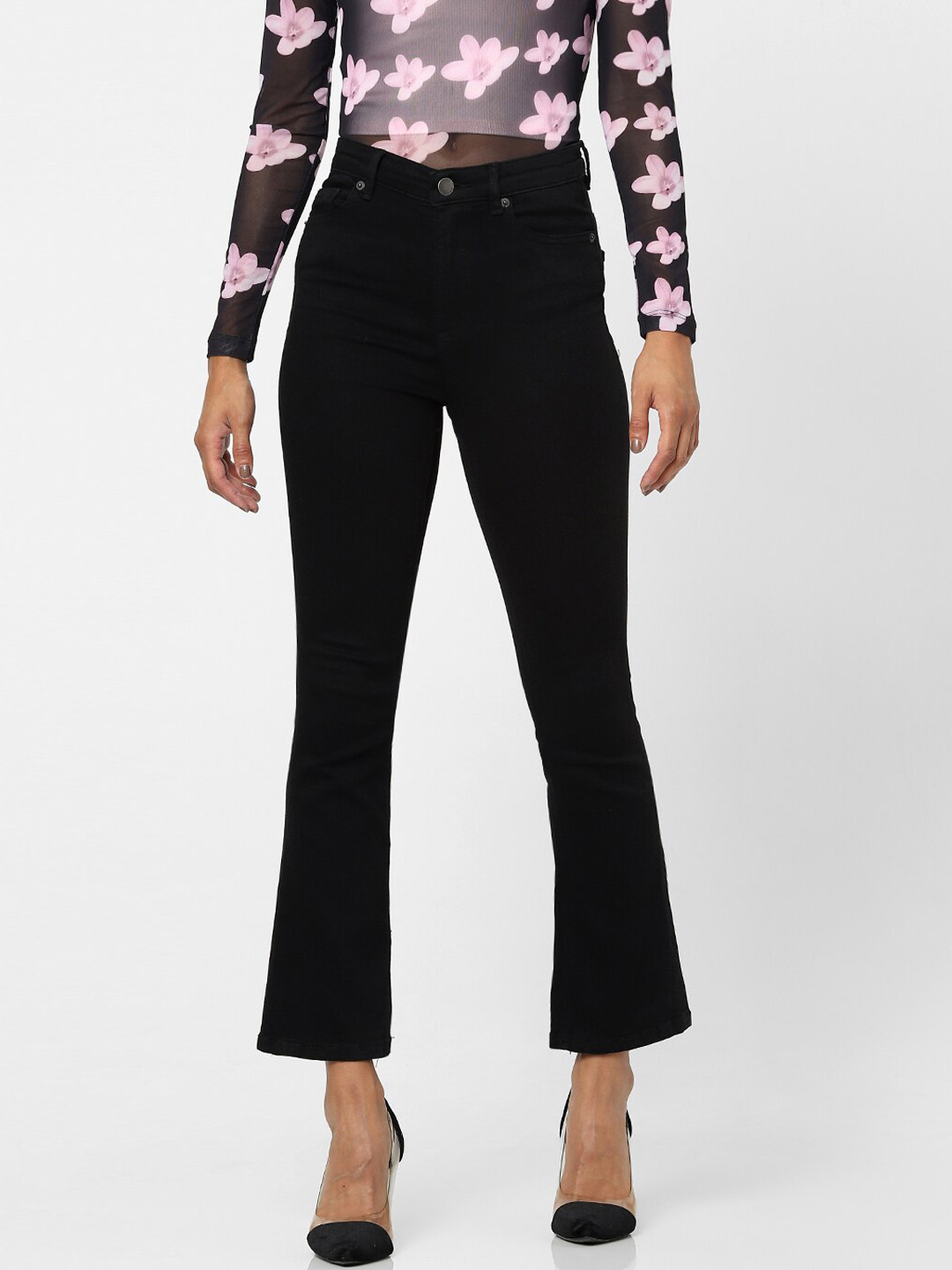 Buy ONLY Women Black High Rise Jeans - Jeans for Women 18093256 | Myntra