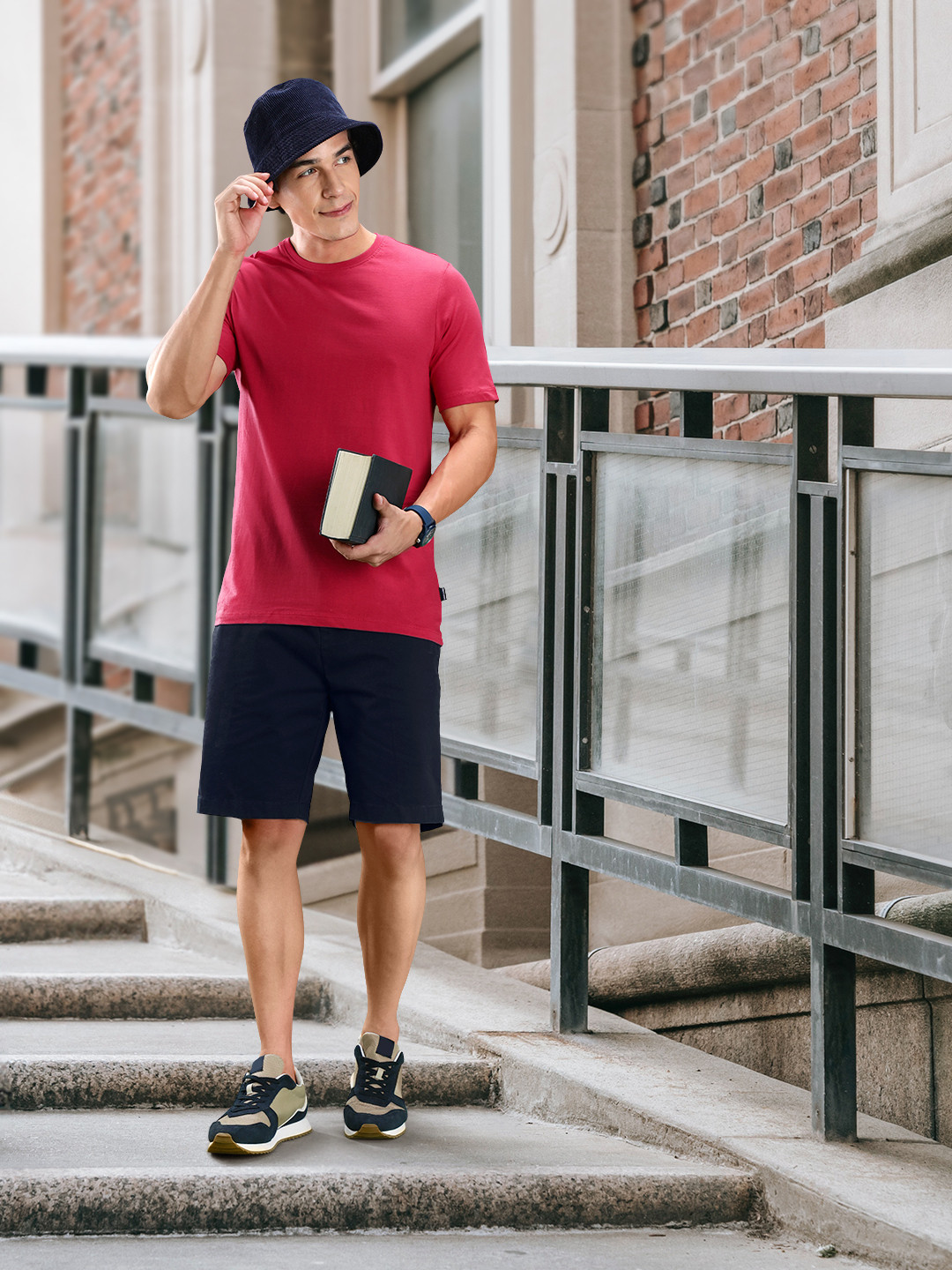 Buy Harvard Spicy Red Pure Cotton Carnival Of Joy Upbeat Bright's T ...