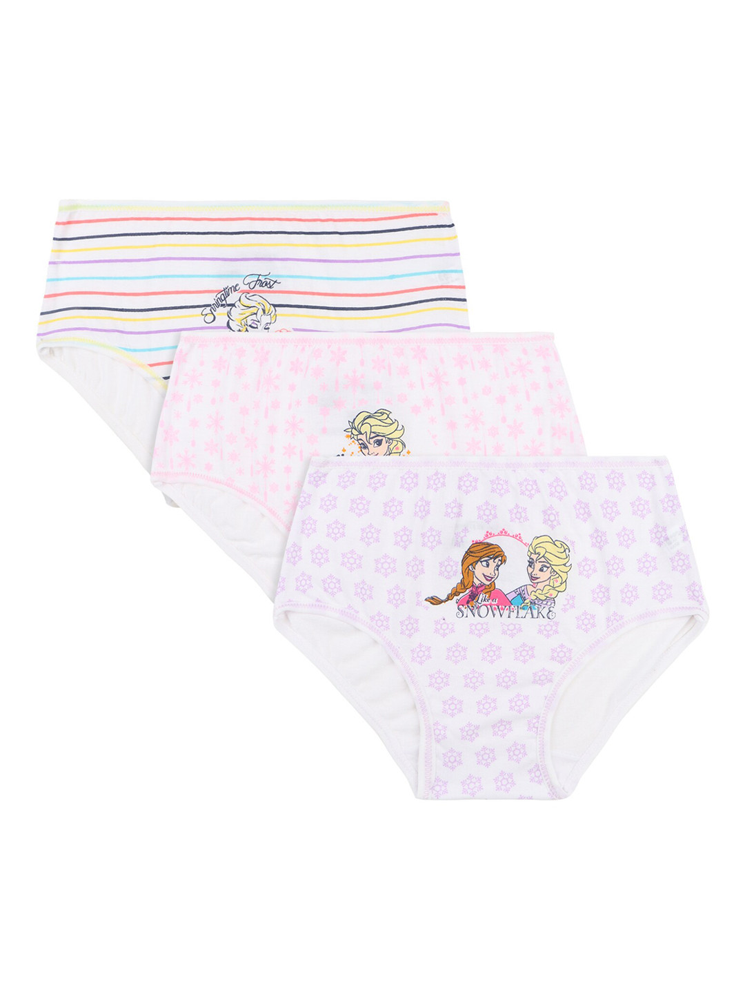 Buy Bodycare Kids Girls Pack Of 6 Assorted Frozen Printed Cotton Basic ...