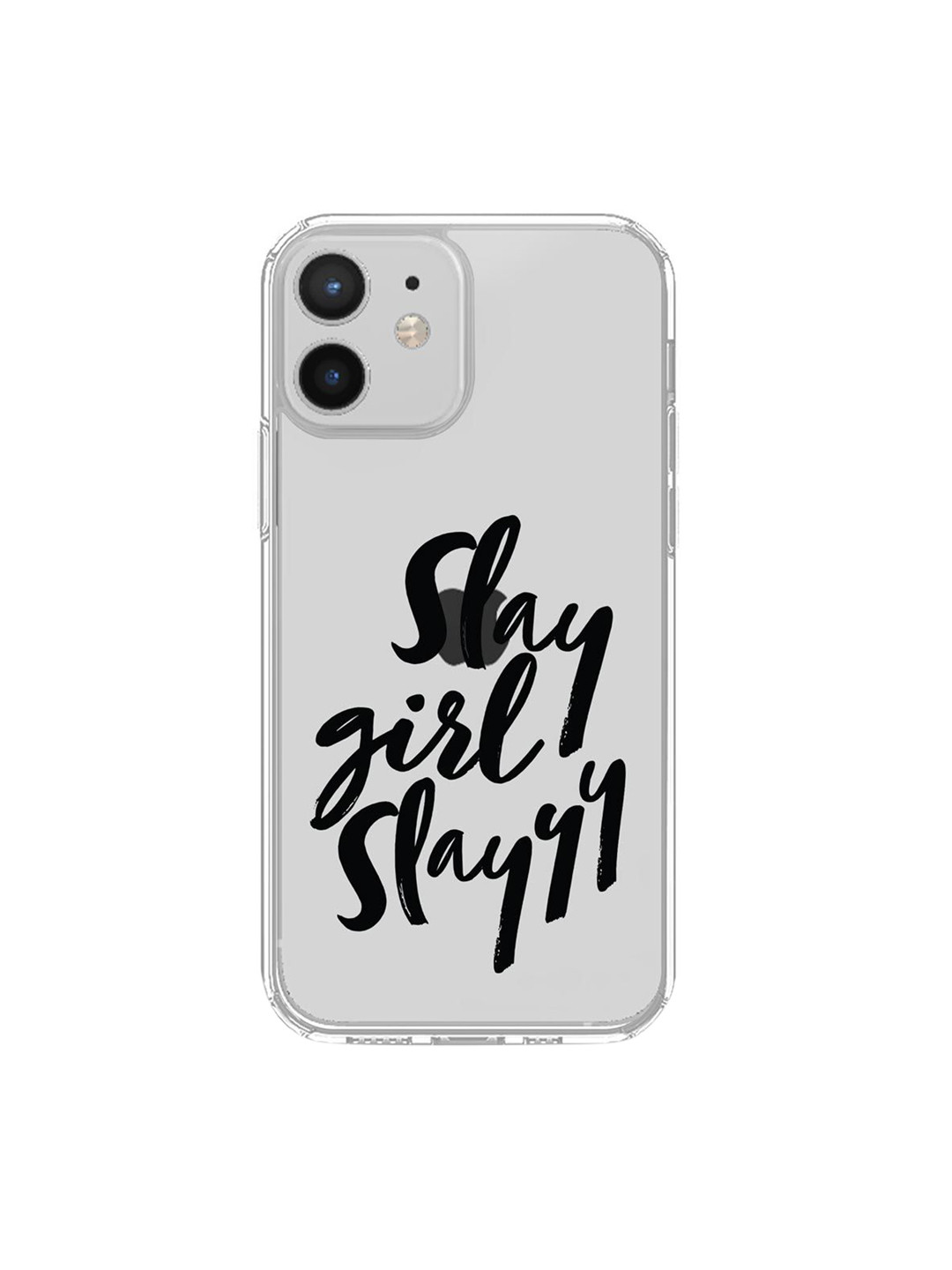 Buy Macmerise Transparent & Black Slay Girl Slay IPhone 12 Phone Case ...