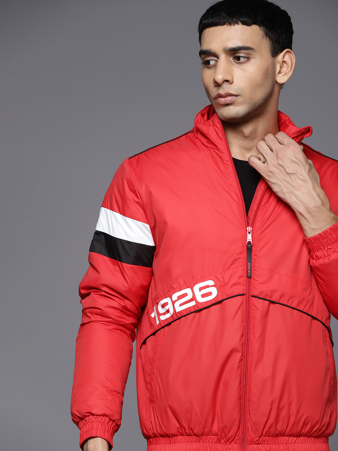 Buy Ducati Men Red Printed Padded Jacket - Jackets for Men 18116344 ...