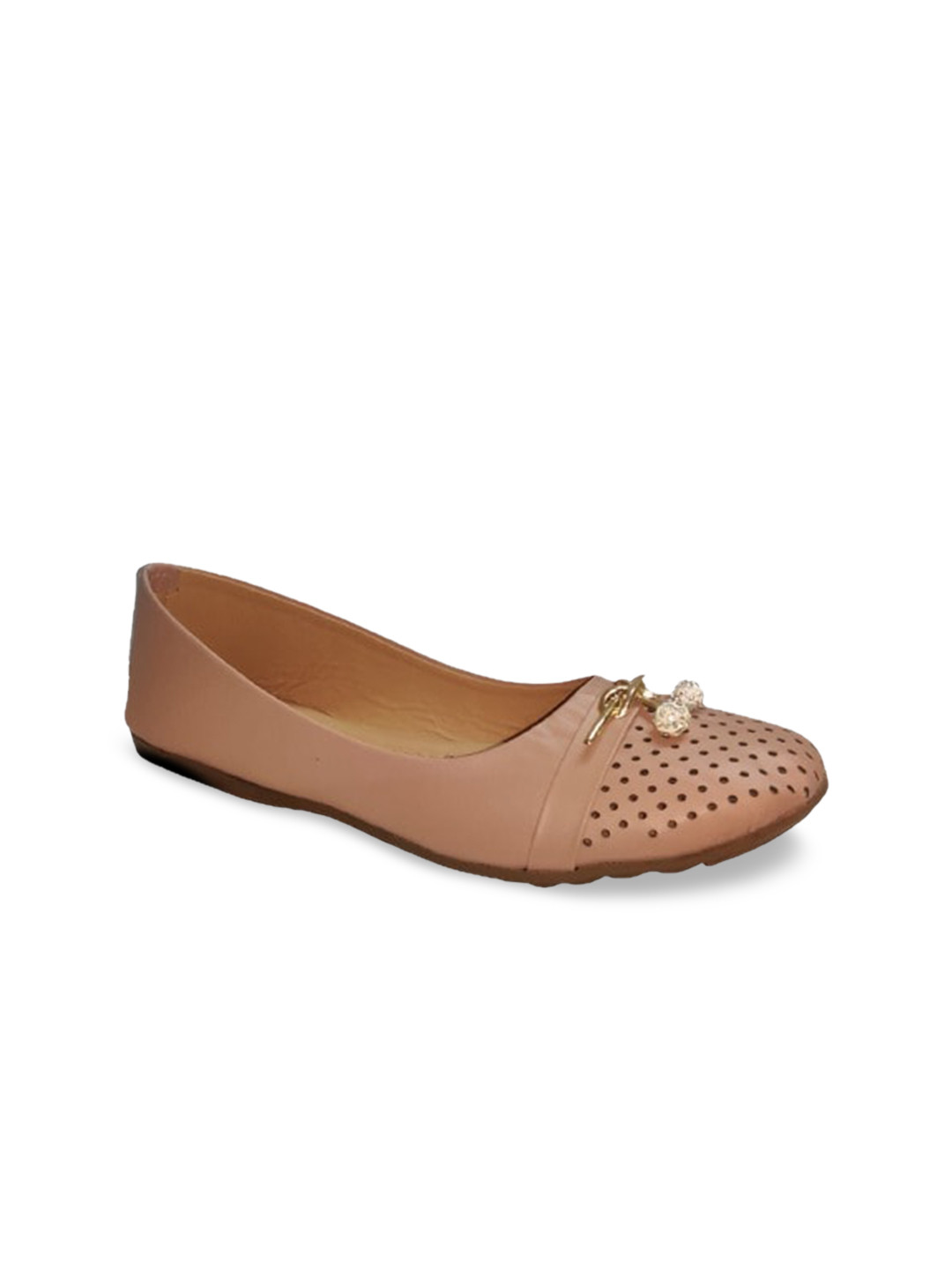 Buy WOMENS BERRY Women Pink Embellished Ballerinas Flats - Ballerinas ...