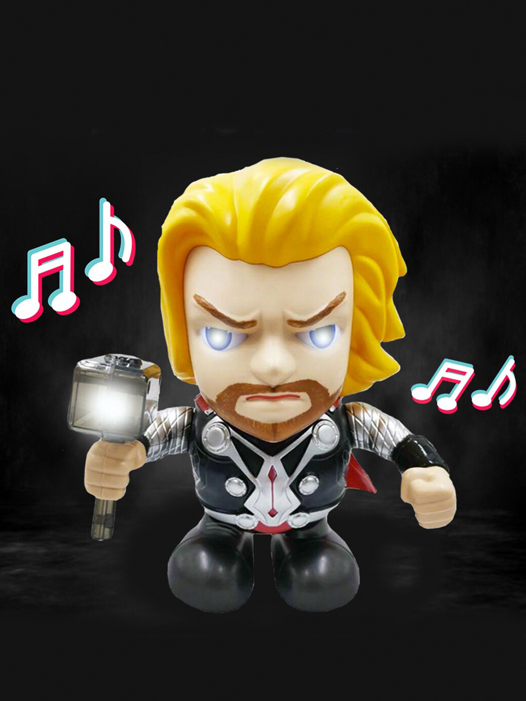 Buy WEMBLEY Kids Black & Yellow Superhero Action Figure Toy With Cool ...