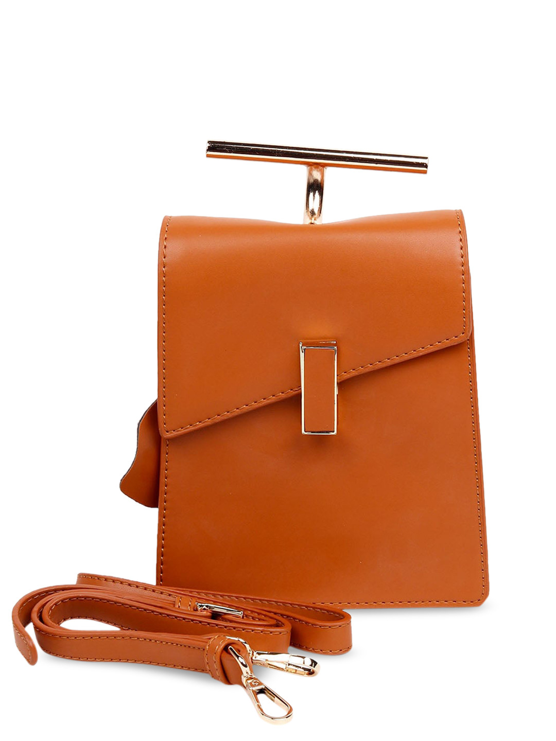 Buy ODETTE Tan Leather Shopper Sling Bag - Handbags for Women 18124402 ...