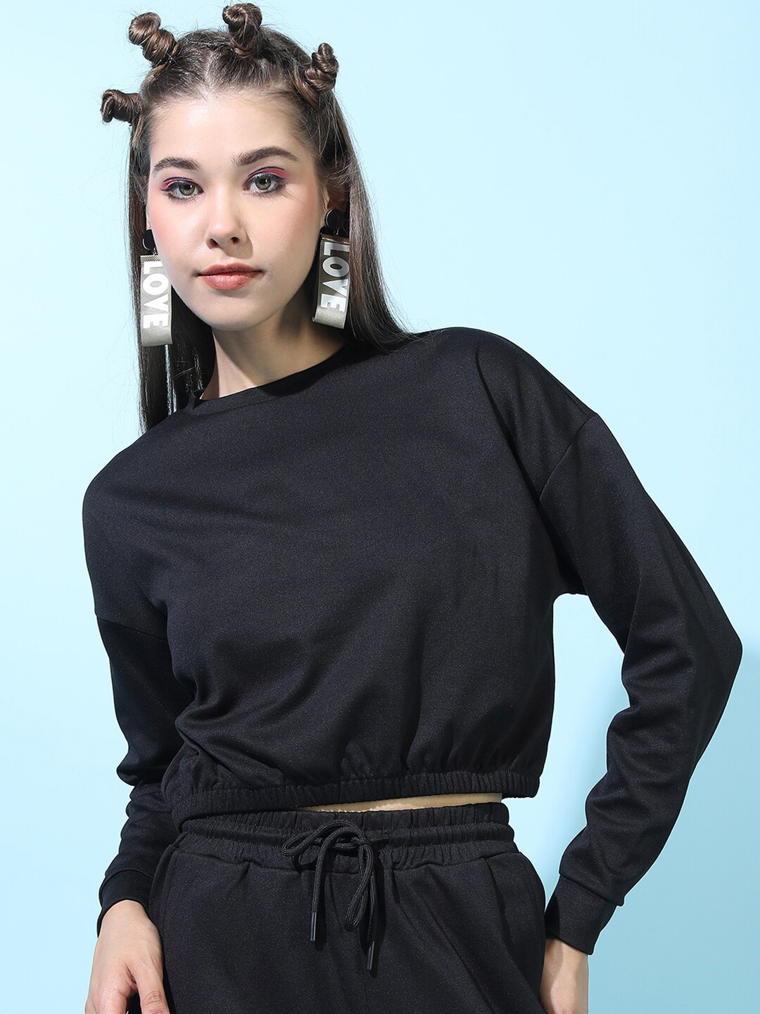 Buy Tokyo Talkies Black Solid Top - Tops for Women 18124842 | Myntra