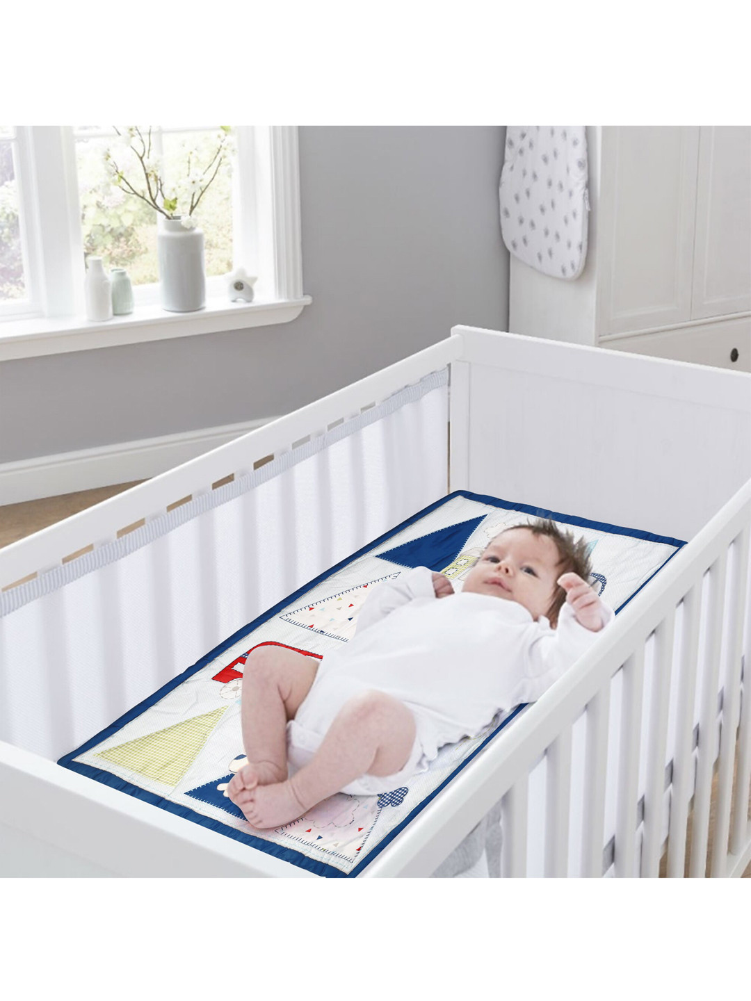 Buy Baby Moo Kids Set Of 4 Crib Set - Baby Bed Sets for Unisex Kids ...