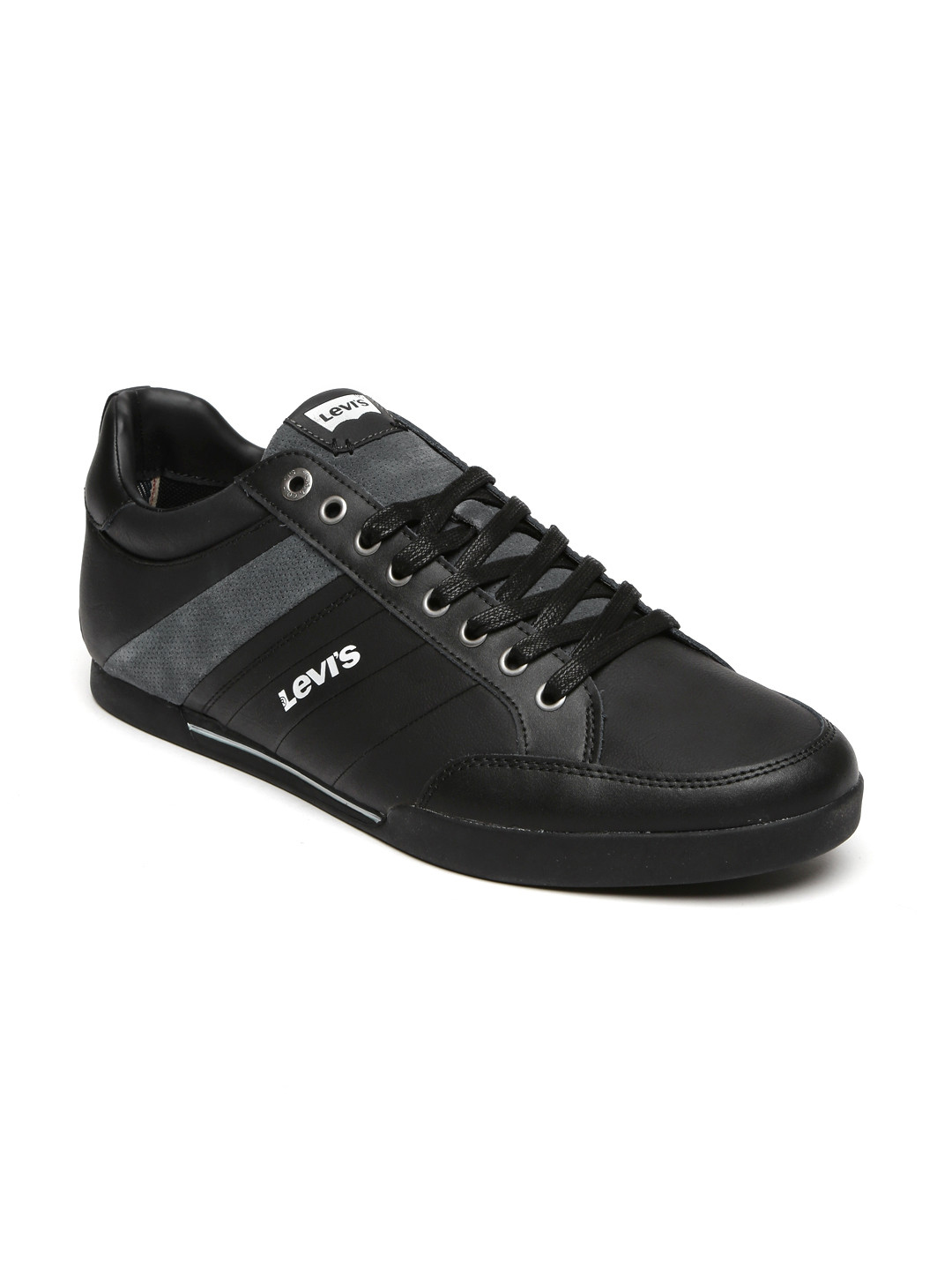 Buy Levis Men Black Solid Regular Turlock Sneakers - Casual Shoes for ...