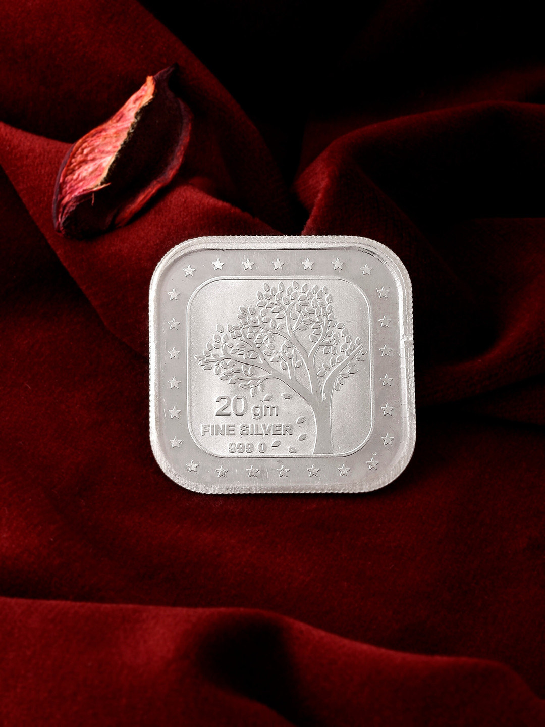 Buy Silvermerc Designs Square Shaped 999 Silver Coin 20 Grams - Silver ...