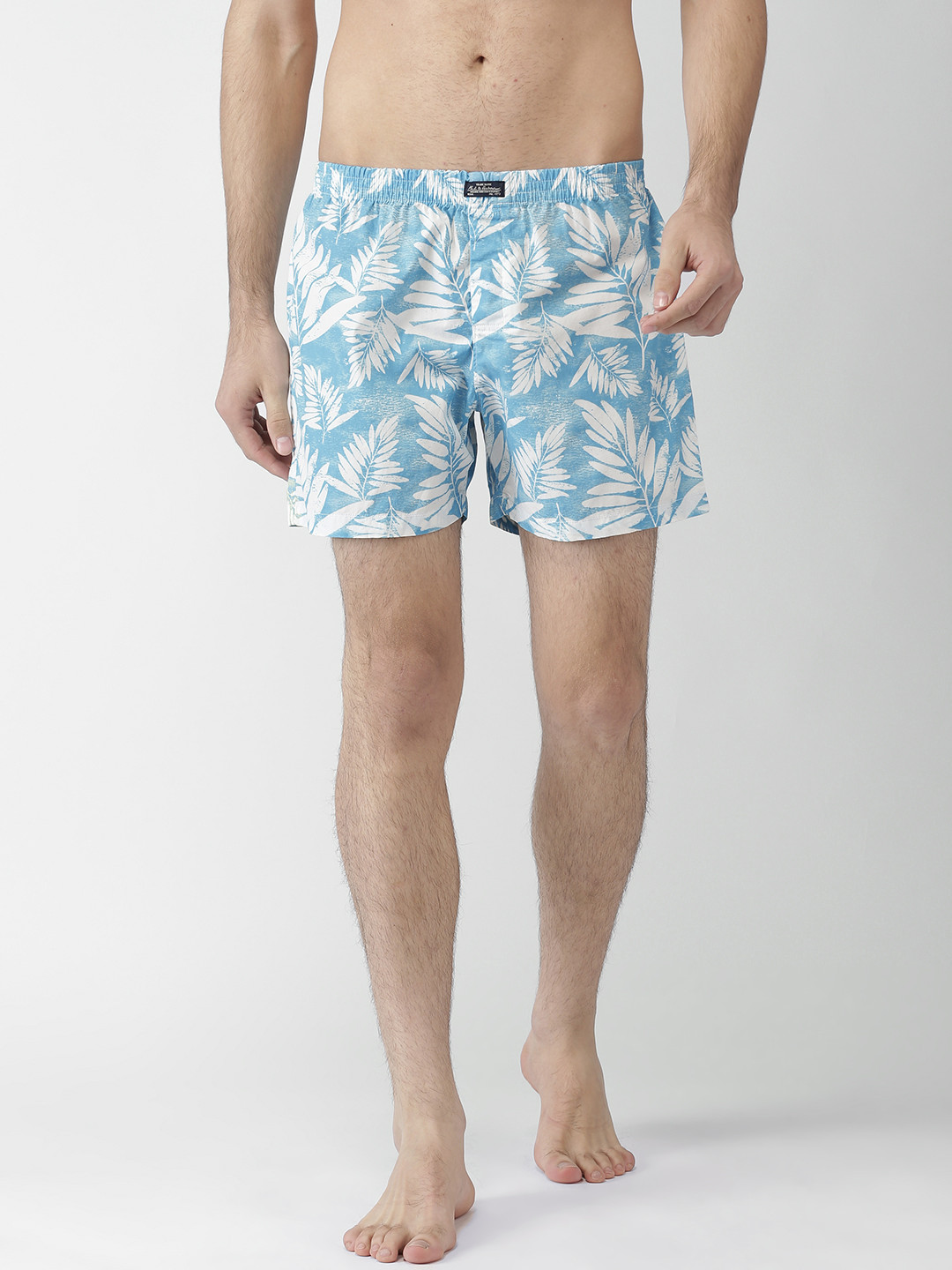 Buy Mast & Harbour Blue & White Printed Boxer 1814833 - Boxers for Men ...