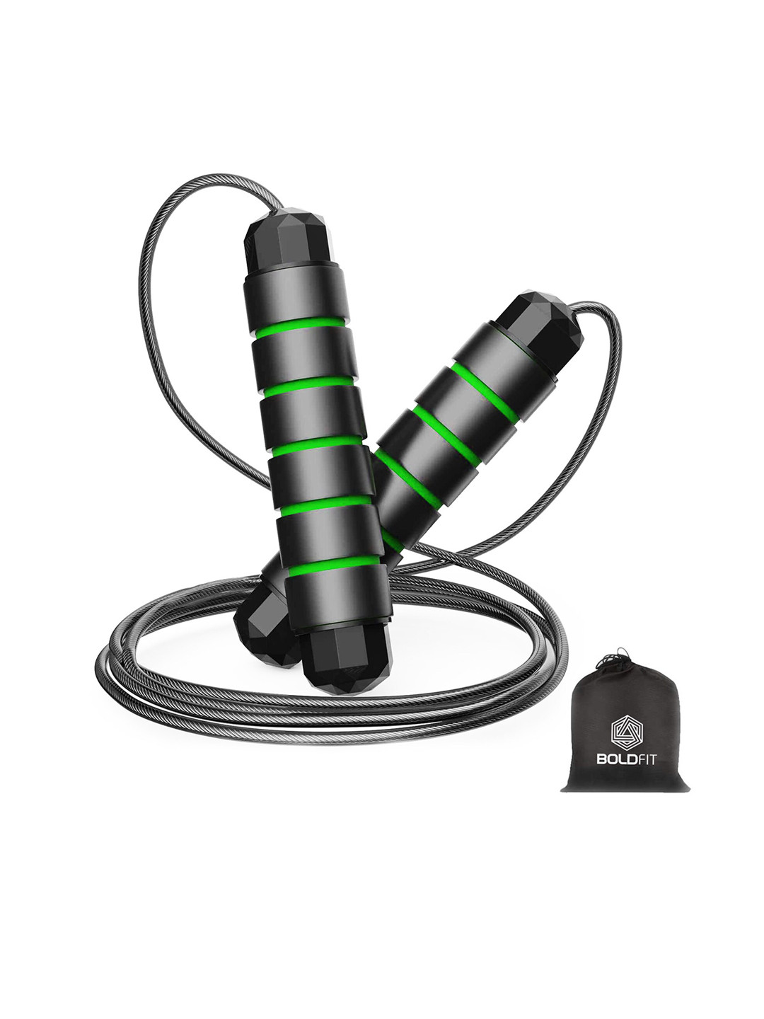 Buy BOLDFIT Green Solid Skipping Rope - Sports Accessories for Unisex ...
