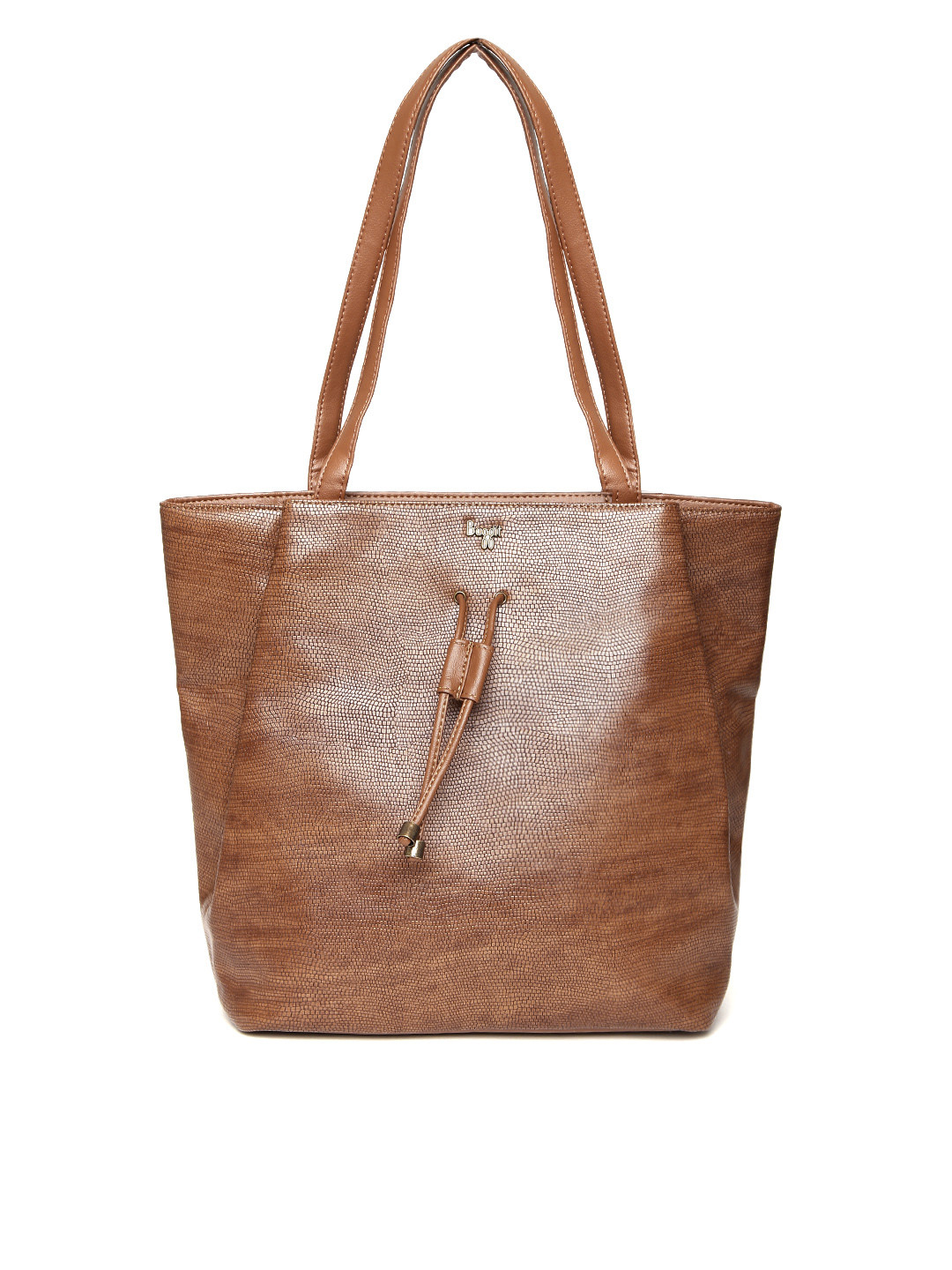 Buy Baggit Brown Croc Textured Shoulder Bag - Handbags for Women ...