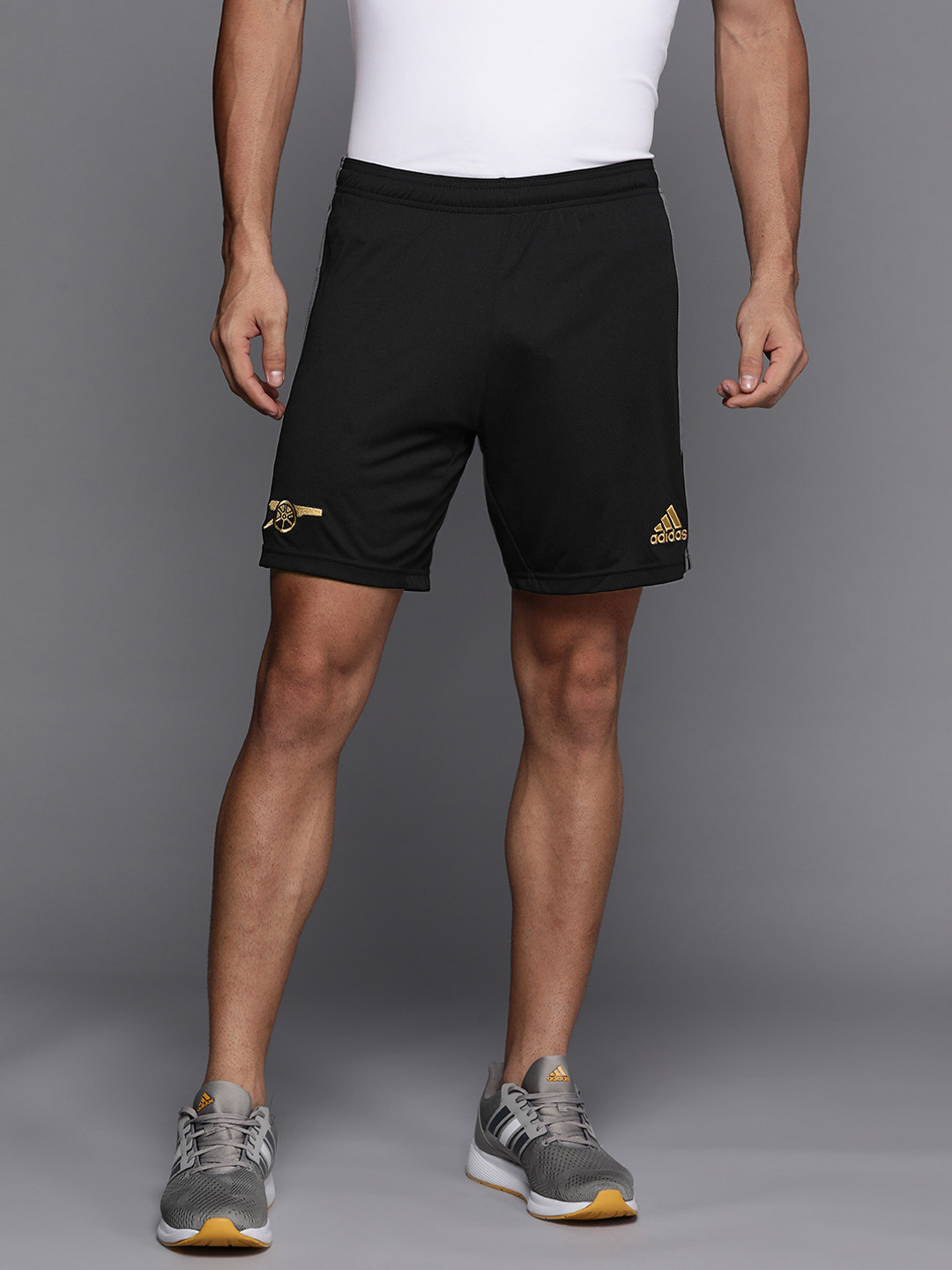 Buy ADIDAS Men Black Printed Football Shorts - Shorts for Men 18153482 ...