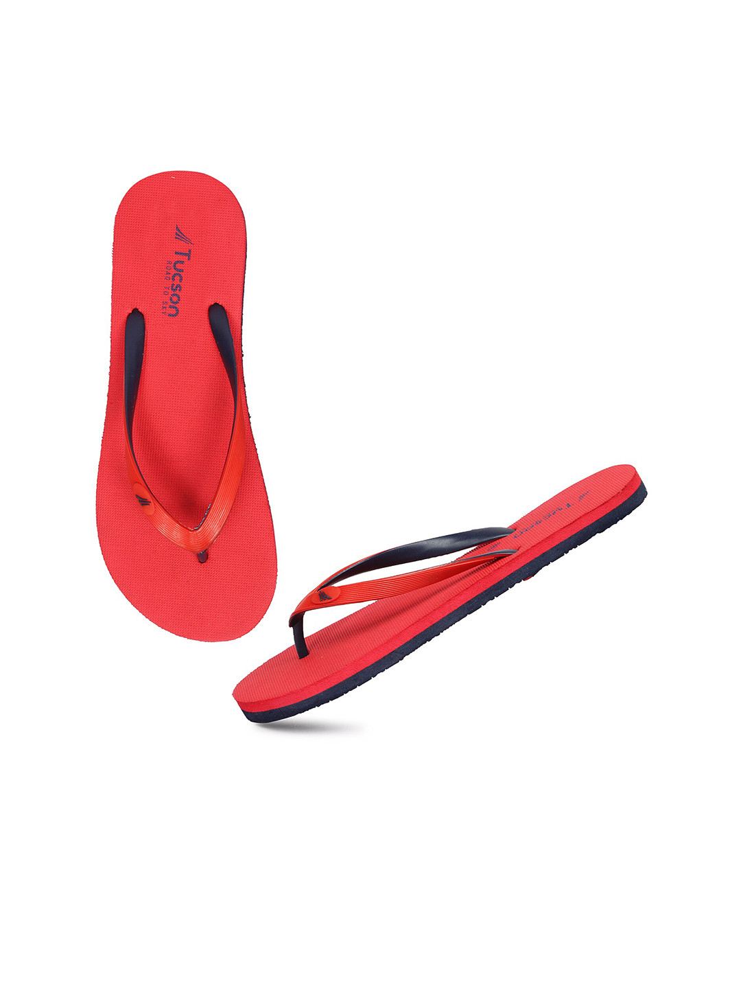 Buy Tucson Women Red Rubber Thong Flip Flops - Flip Flops for Women ...