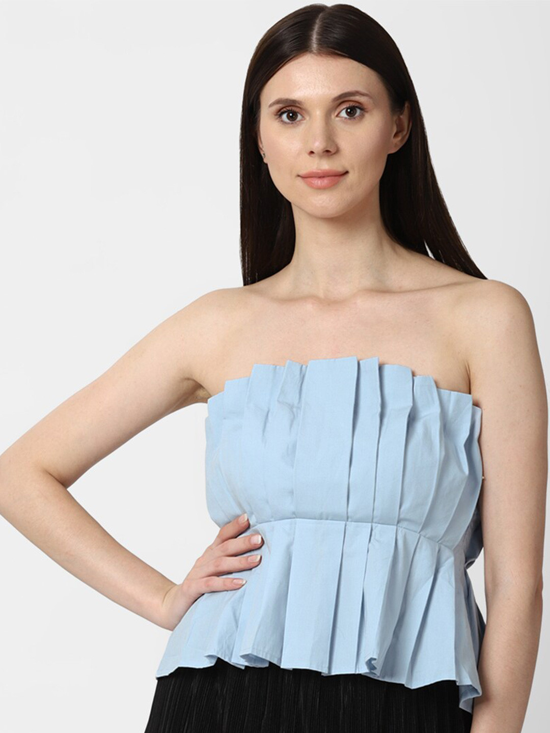 Buy FOREVER 21 Turquoise Blue Tube Top - Tops for Women 18161486 | Myntra