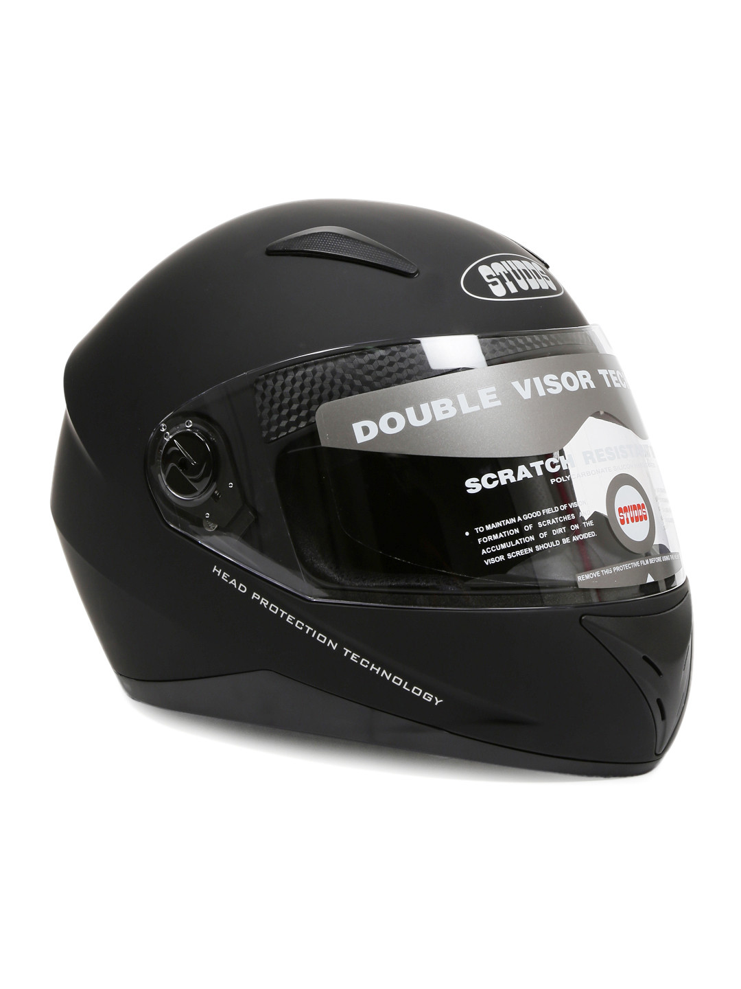Buy Studds Men Matt Black Shifter Full Face Helmet - Helmets for Men ...