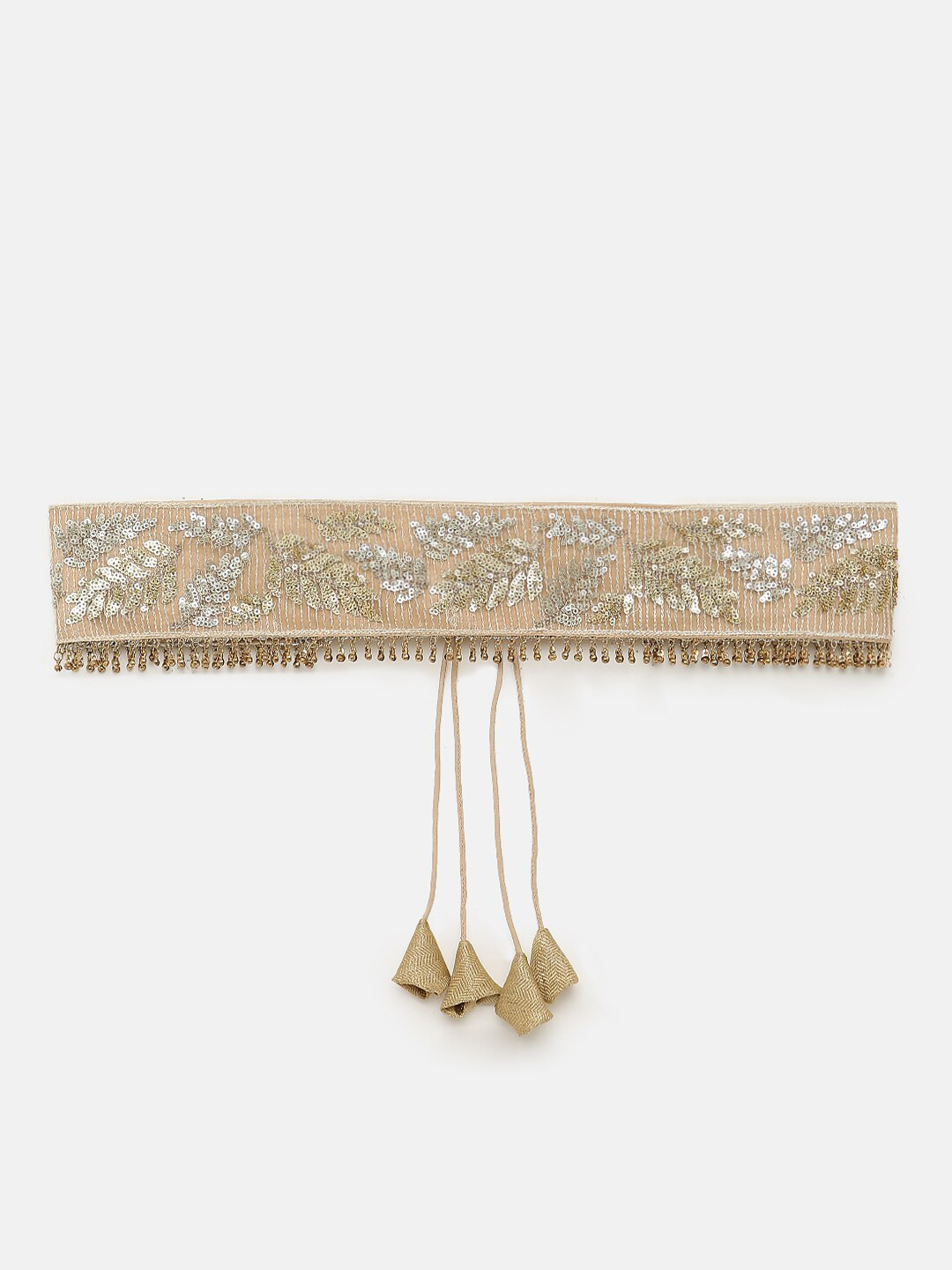 Buy SALWAR STUDIO Women Beige Embellished Belt - Belts for Women ...