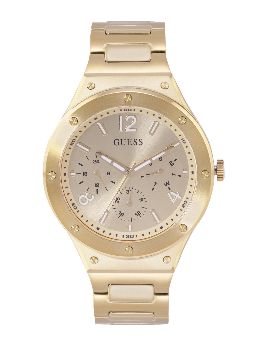 Buy GUESS Men SCOPE Bracelet Style Straps Analogue Multi Function Watch ...