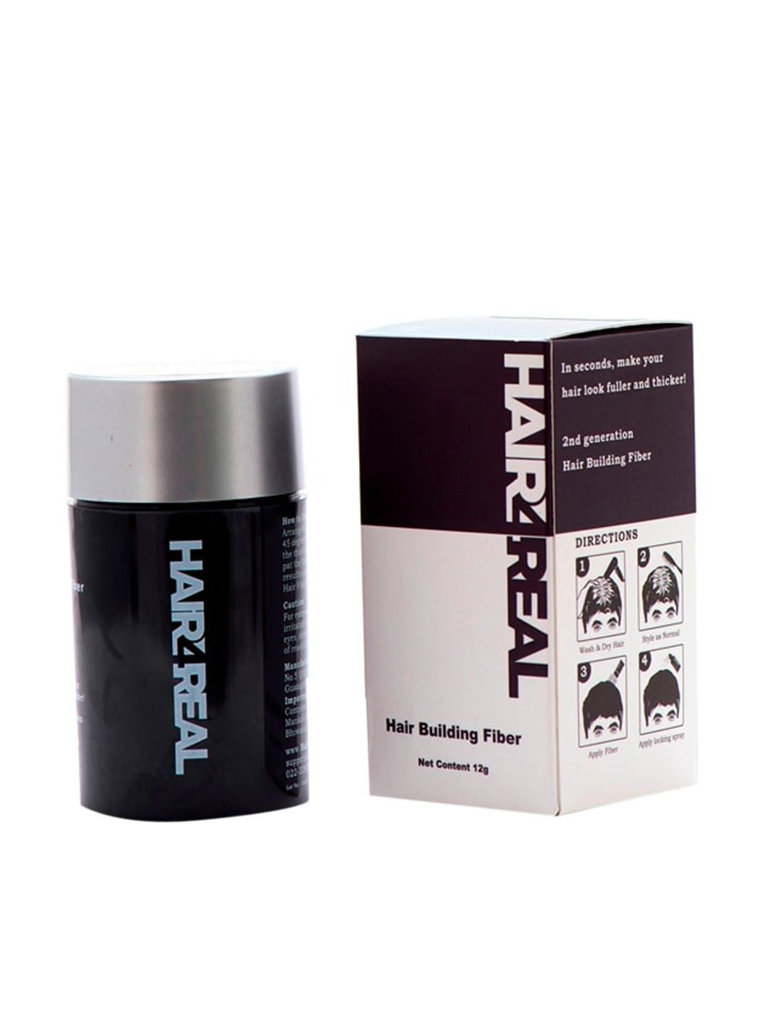 Buy HAIR4REAL Hair Building Fiber Bottle Dark Brown - Hair Spray for ...