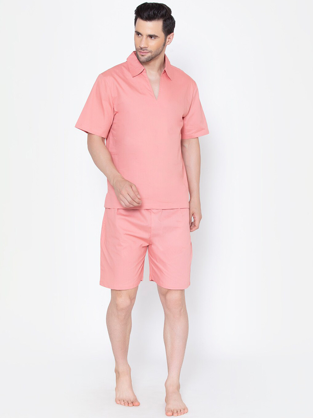 Buy Fluffalump Men Coral Night Suit - Night Suits for Men 18190292 | Myntra