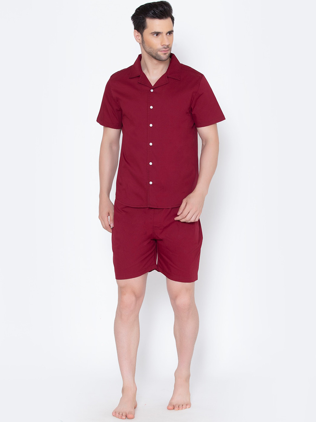 Buy Fluffalump Men Red Night Suit - Night Suits for Men 18190350 | Myntra