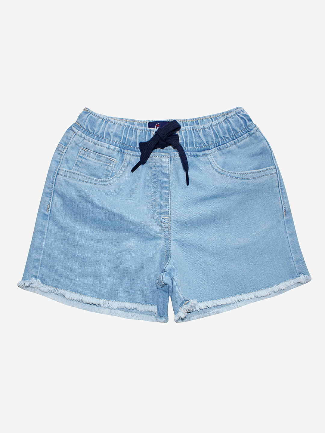 Buy KiddoPanti Girls Blue Denim Shorts - Shorts for Girls 18190570 | Myntra
