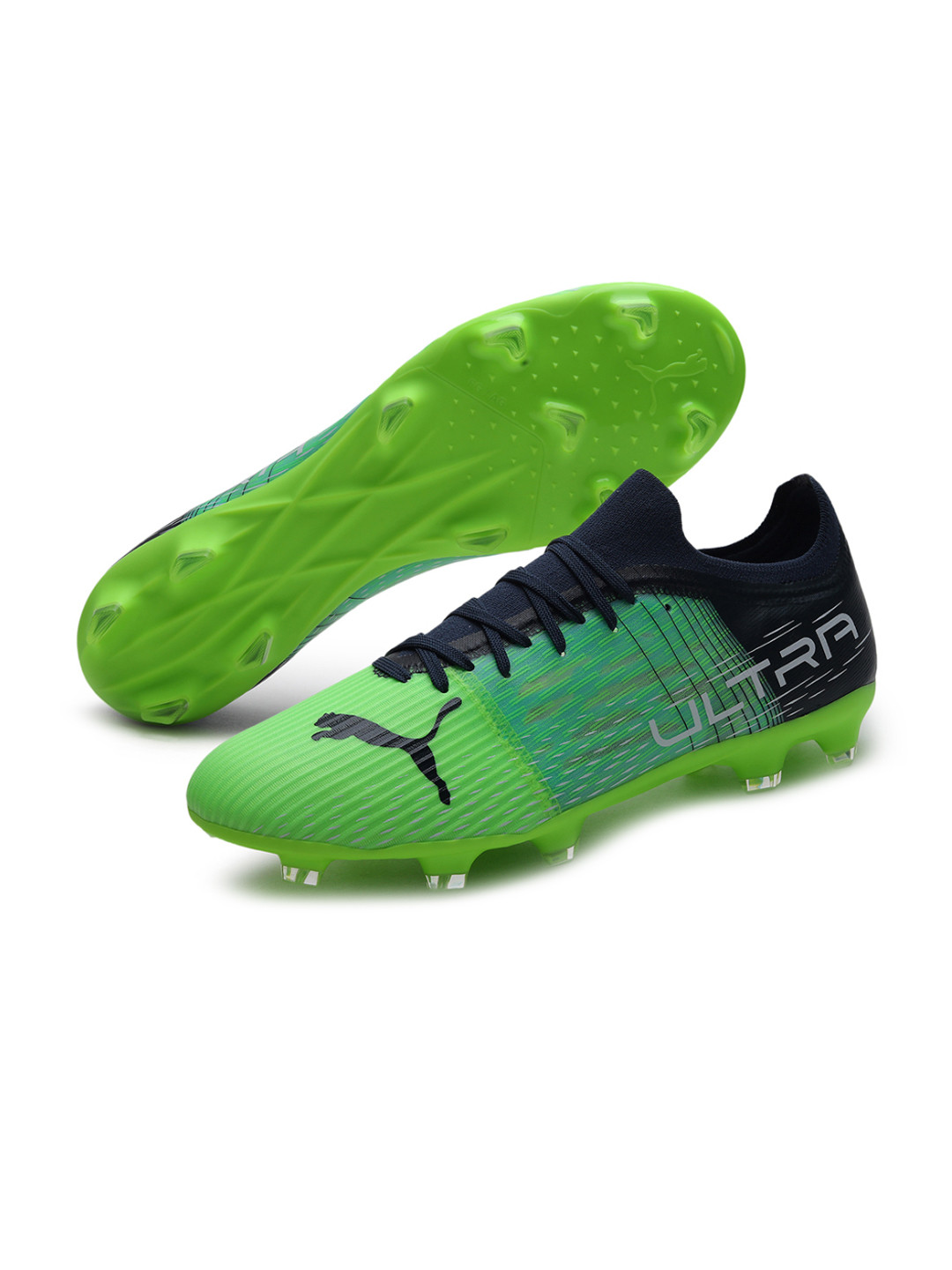 Buy Puma Men Green & Navy Blue Football Shoes - Sports Shoes for Men ...