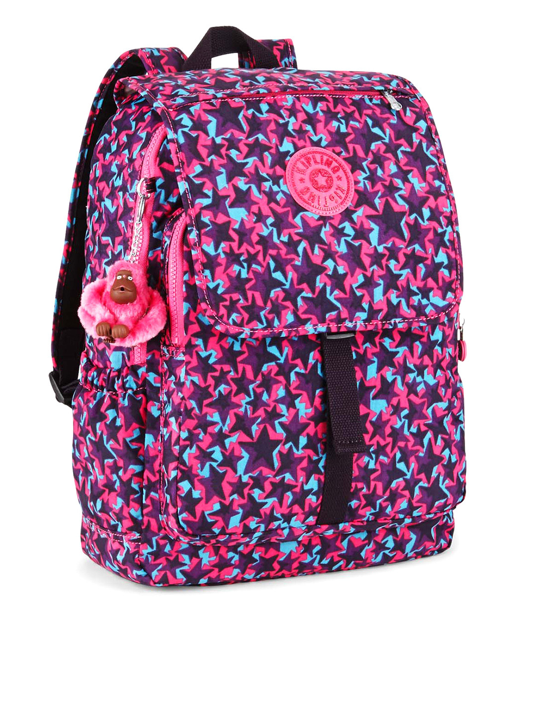 Buy Kipling Girls Pink & Purple Star Print Backpack - Backpacks for ...