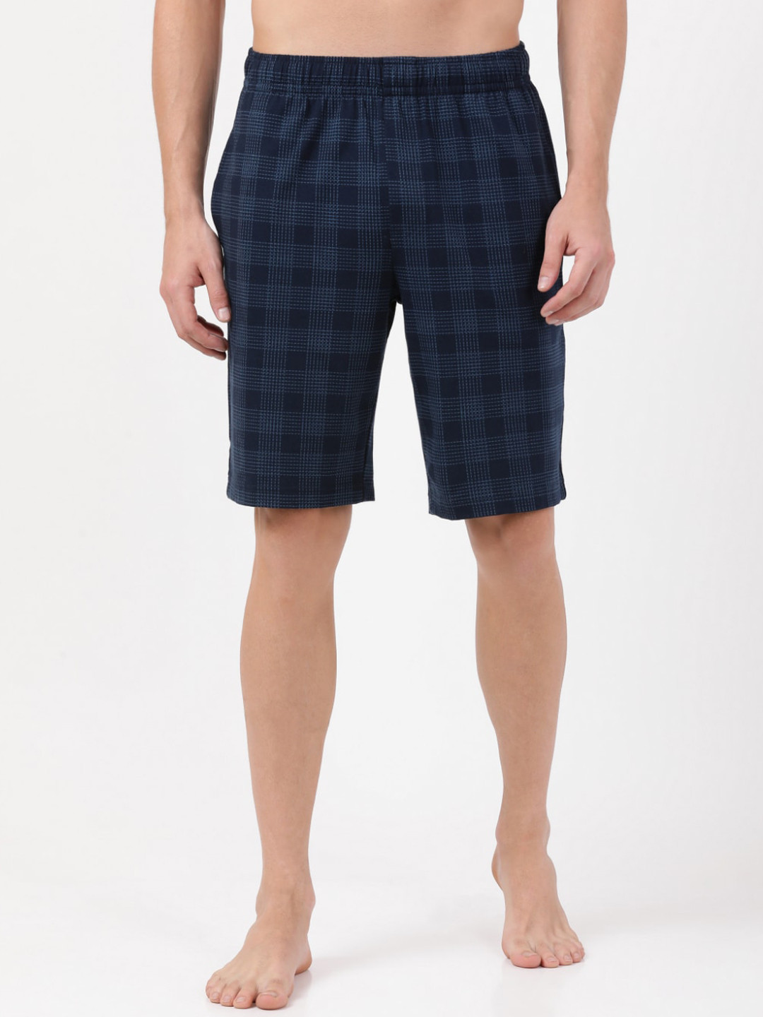 Buy Jockey Men Blue Checked Shorts - Shorts for Men 18207642 | Myntra