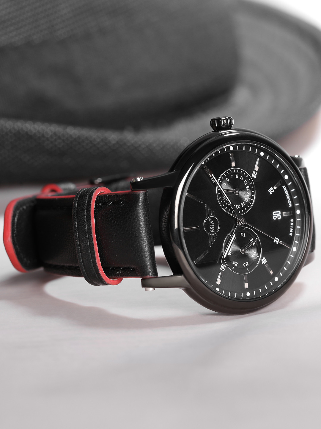 Buy MINI COOPER Men Black Multifunction Swiss Dial Watch 160644 ...