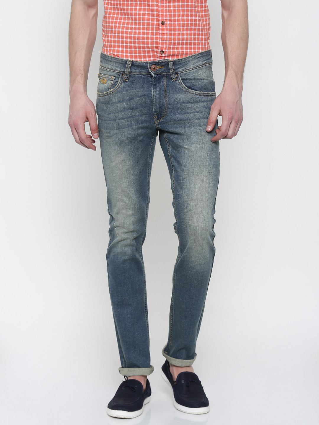 Buy Flying Machine Men Blue Skinny Jackson Fit Stretchable Jeans ...