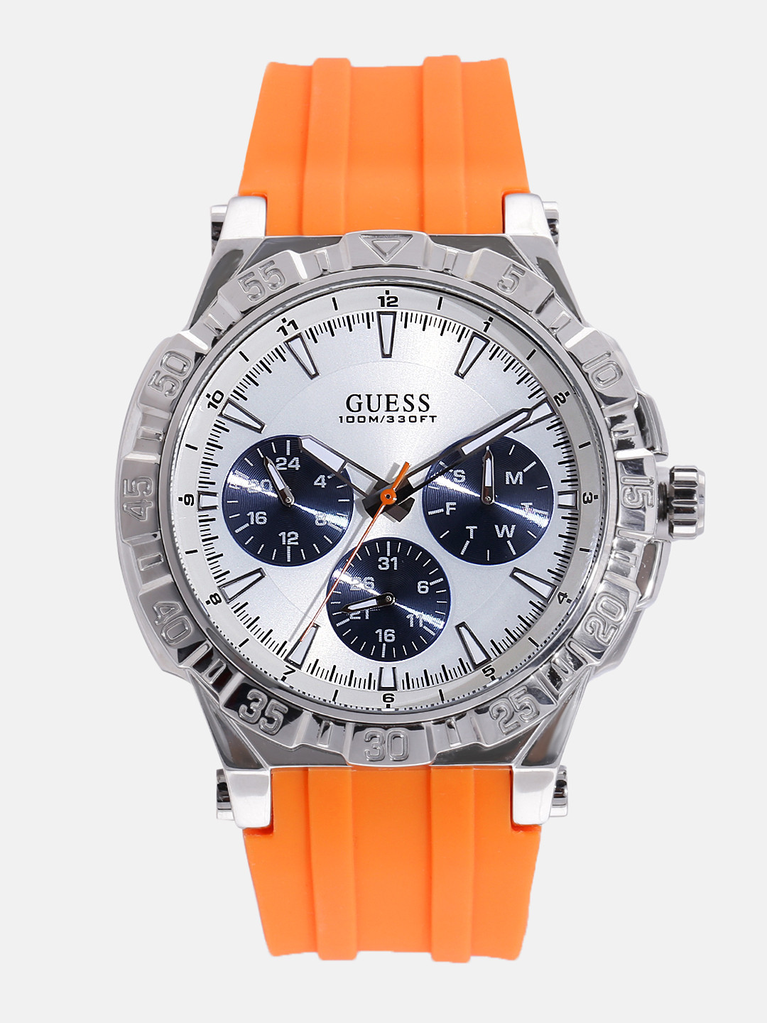 Buy GUESS Men Off White Multifunction Watch W0966G1 - Watches for Men ...