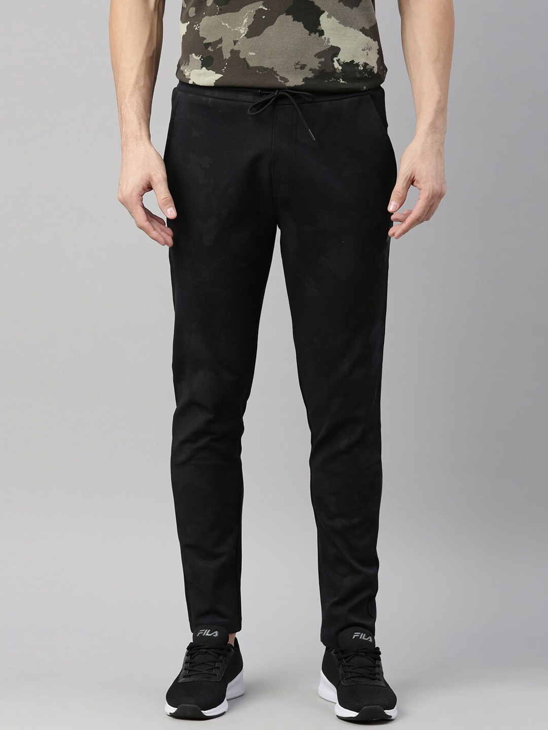 Buy Proline Active Men Black Solid Cotton Track Pants - Track Pants for ...