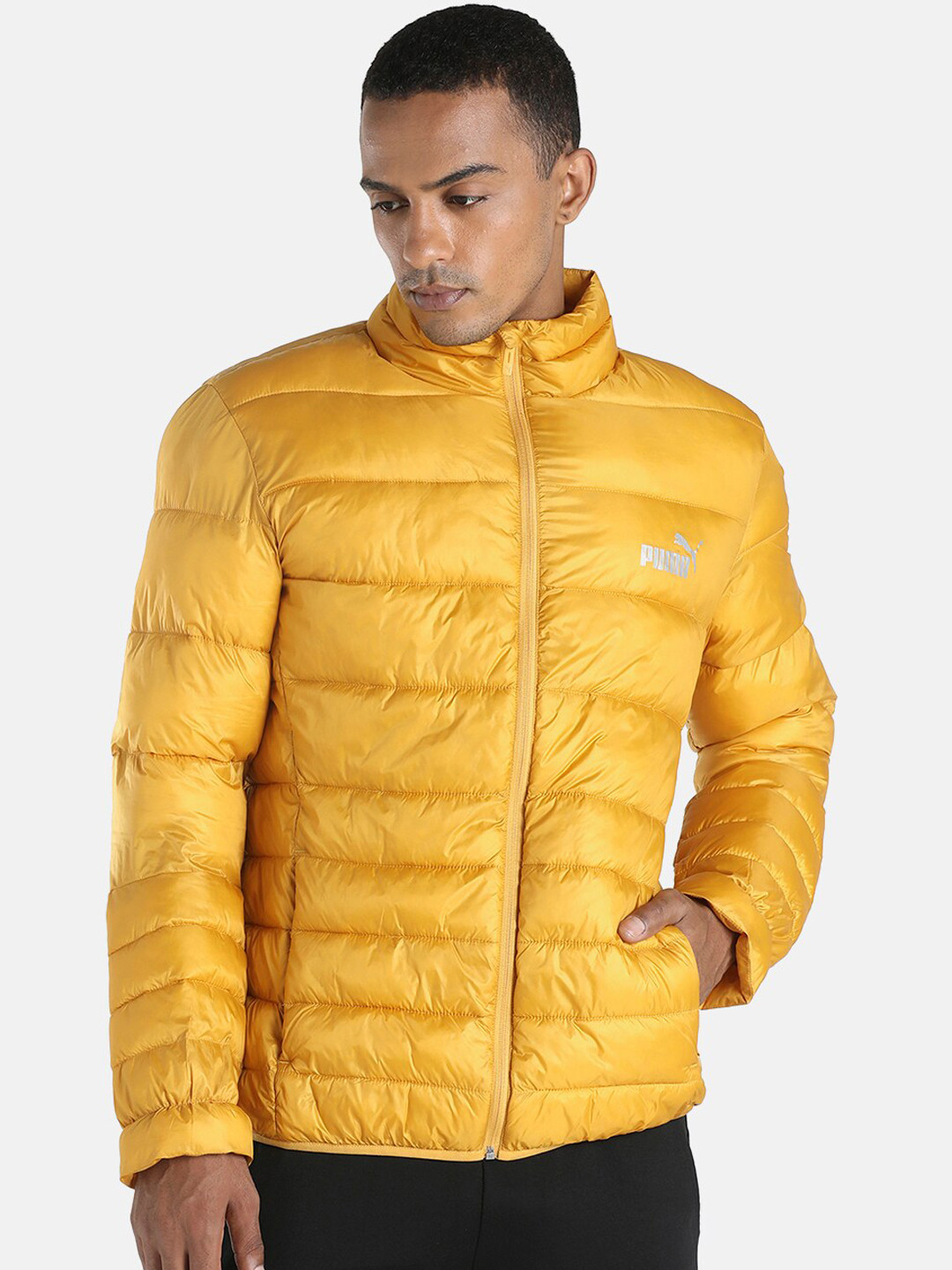 Buy Puma Men Yellow Puffer Jacket - Jackets for Men 18245338 | Myntra