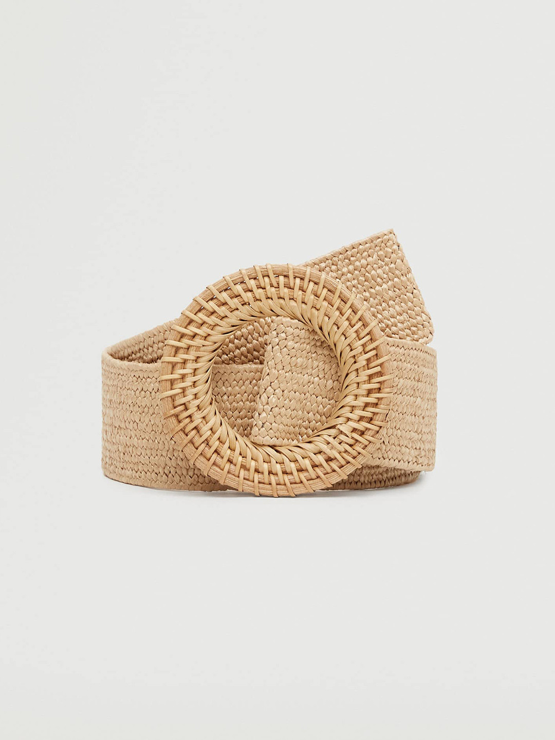 Buy MANGO Women Beige Woven Braided Belt - Belts for Women 18257166 ...