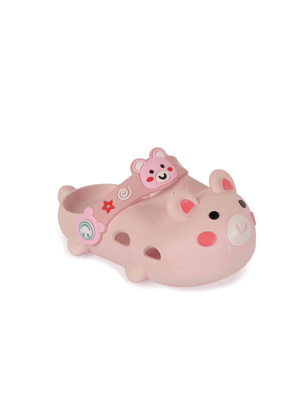 Buy Hopscotch Girls Pink Embellished Bear Clogs - Casual Shoes for ...