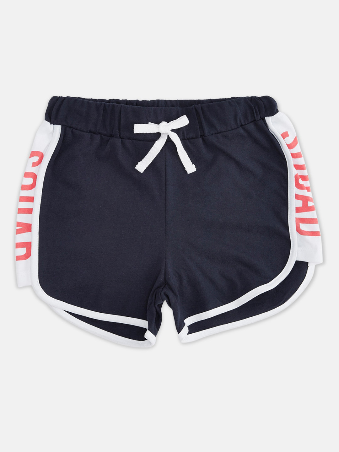 Buy Pantaloons Junior Girls Navy Blue Solid Shorts - Shorts for Girls ...