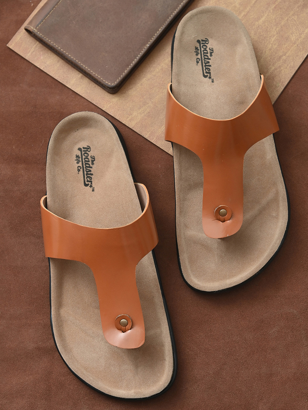 Buy Roadster Men Tan Comfort Sandals - Sandals for Men 18283036 | Myntra