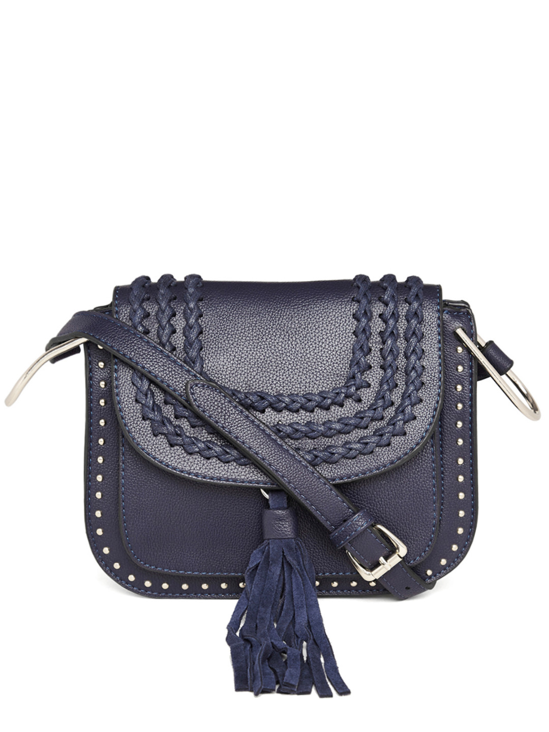 Buy Kazo Navy Braided Sling Bag - Handbags for Women 1828816 | Myntra