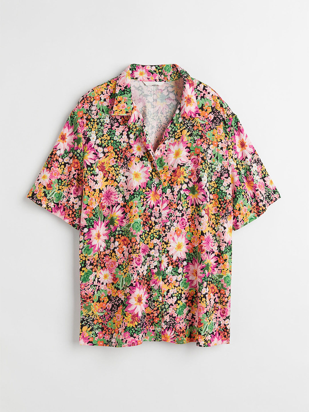 Buy H&M Women Multicolored Patterned Resort Shirt - Tops for Women ...