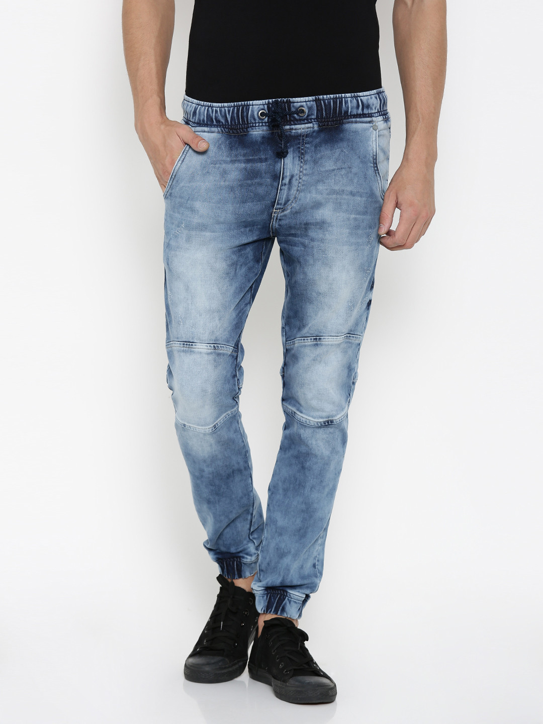 Buy Ed Hardy Men Blue Jogger Fit Stretchable Jeans - Jeans for Men ...