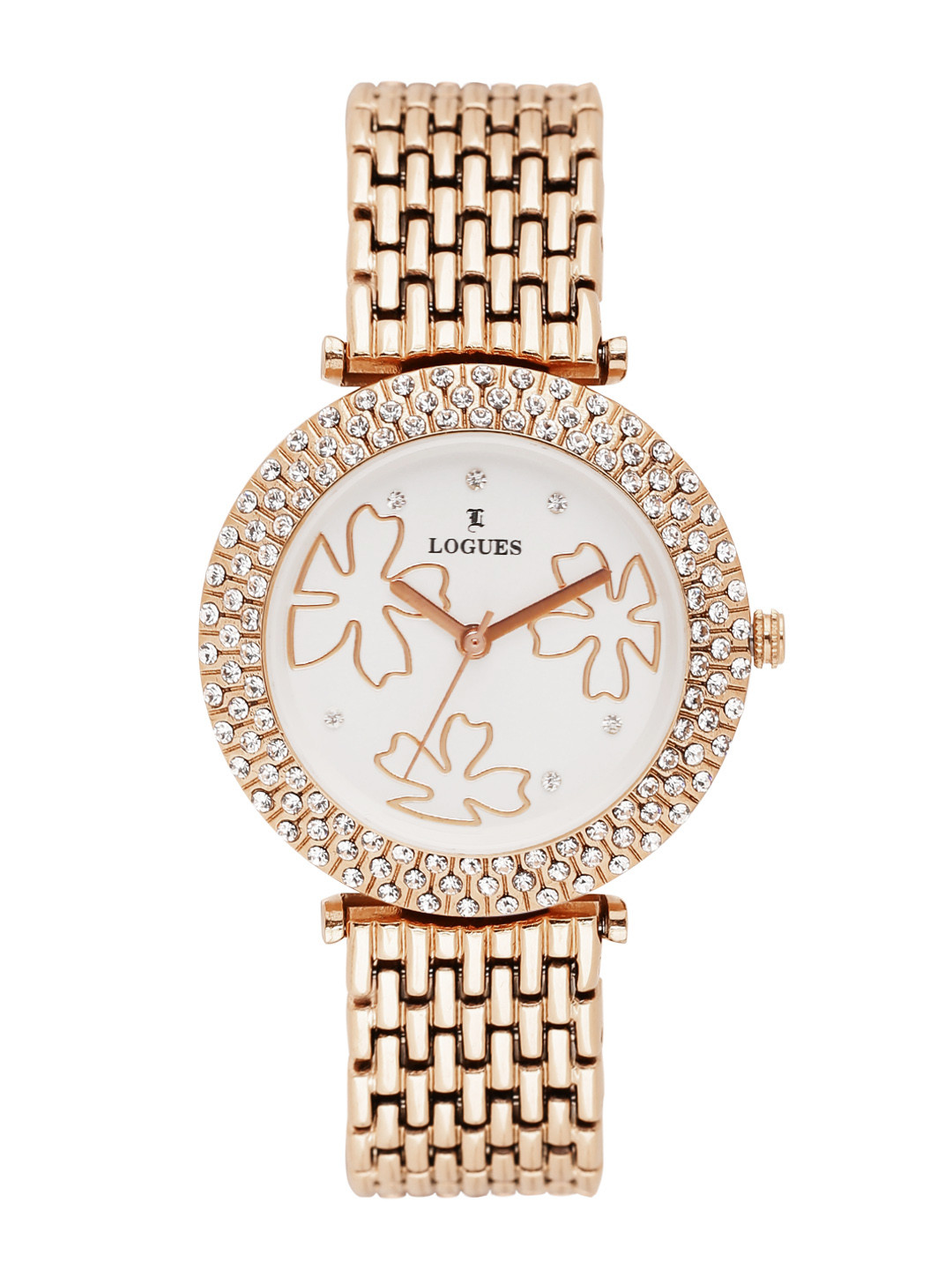 Buy LOGUES Women Off White Dial Watch 6014WM - Watches for Women ...