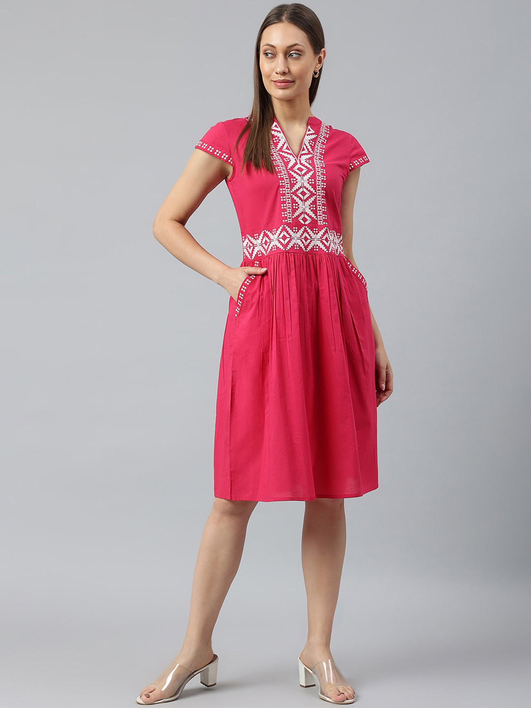 Buy Pinwheel Pink Dress - Dresses for Women 18312440 | Myntra